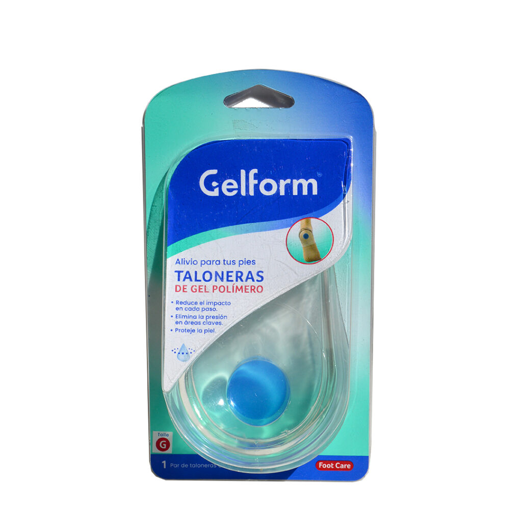 TALONERAS DE GEL POLÍMERO, PUNTO AZUL - Gelform